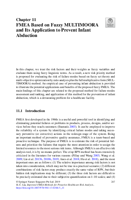 (PDF) Improved FMEA Methods for Proactive Healthcare Risk Analysis