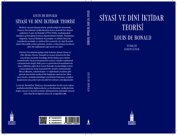 (PDF) Louis de Bonald, Joseph de Maistre ve François-René de ...