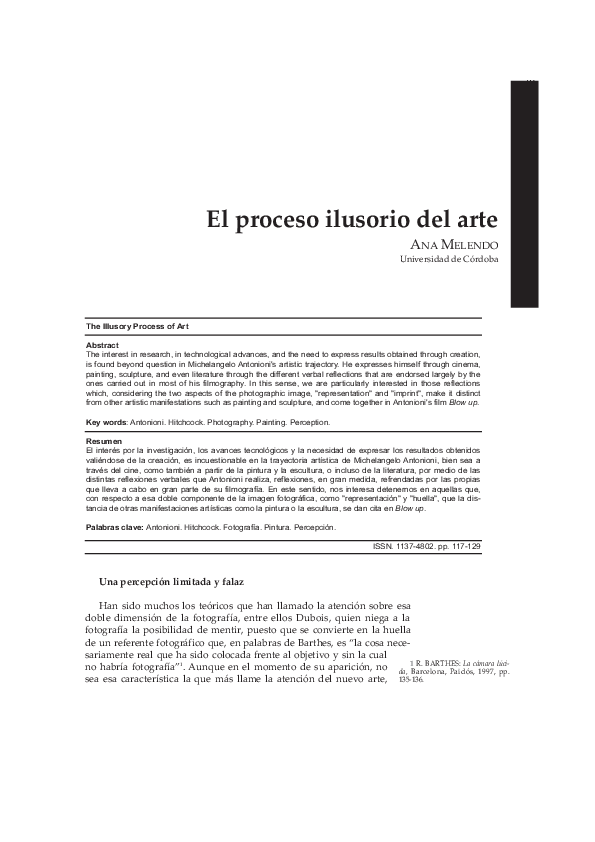 (PDF) El proceso ilusorio del arte