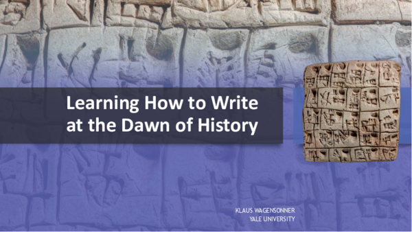 (PDF) Learning How to Write at the Dawn of History