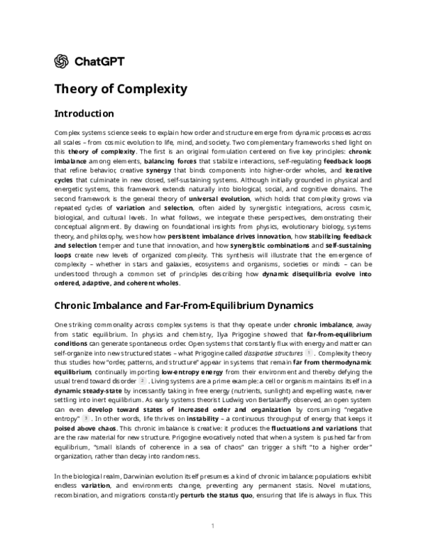 (PDF) Theory of Complexity