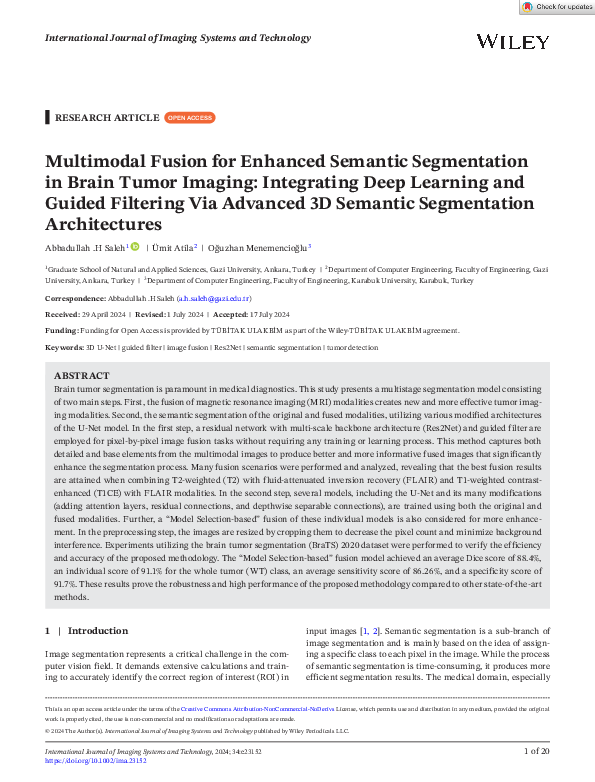 (PDF) Multimodal Fusion for Enhanced Semantic Segmentation in Brain ...