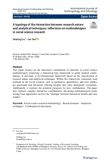 (PDF) A typology of the interaction between research nature and ...
