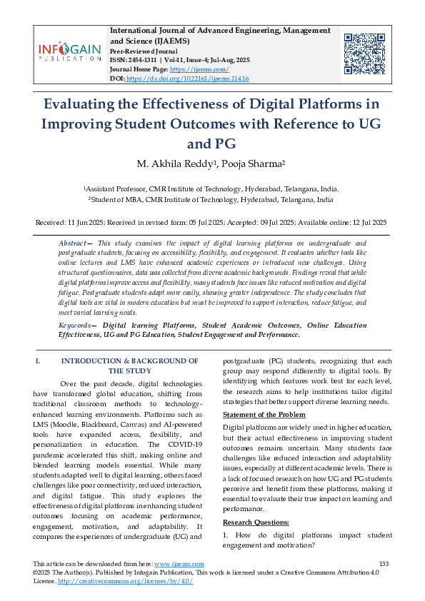 (PDF) Evaluating the Effectiveness of Digital Platforms in Improving Student Outcomes with ...