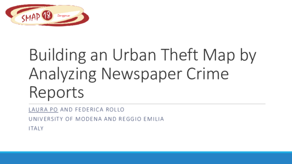(PDF) Building an Urban Theft Map by Analyzing Newspaper Crime Reports