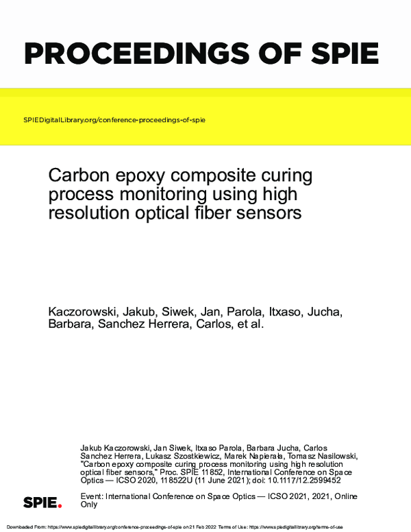 (PDF) Carbon epoxy composite curing process monitoring using high ...