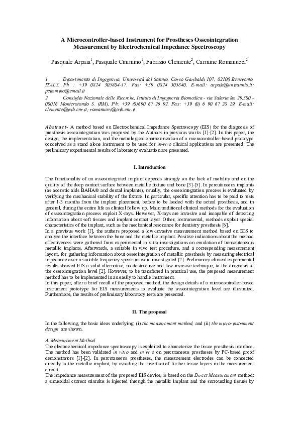 (PDF) A Microcontroller-based Instrument for Prostheses ...