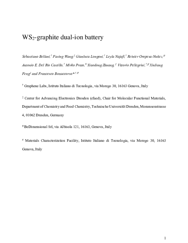 (PDF) WS2–Graphite Dual-Ion Batteries