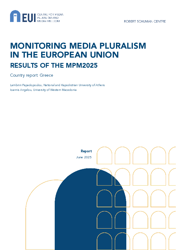 (PDF) MONITORING MEDIA PLURALISM IN THE EUROPEAN UNION