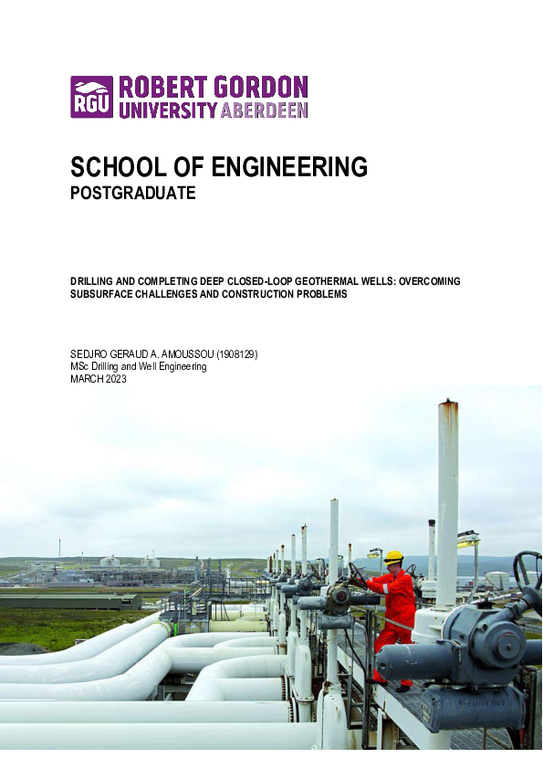 (PDF) DRILLING AND COMPLETING DEEP CLOSED-LOOP GEOTHERMAL WELLS ...
