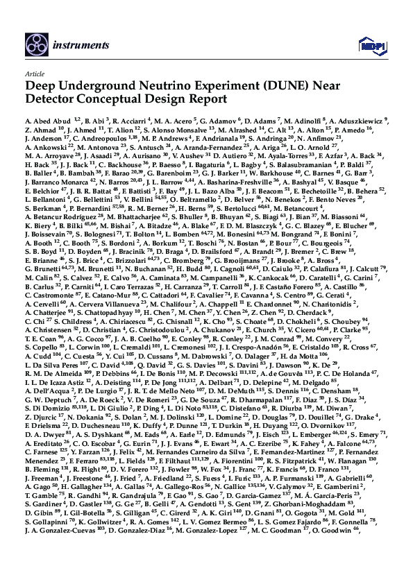 (PDF) Deep Underground Neutrino Experiment (DUNE) Near Detector ...