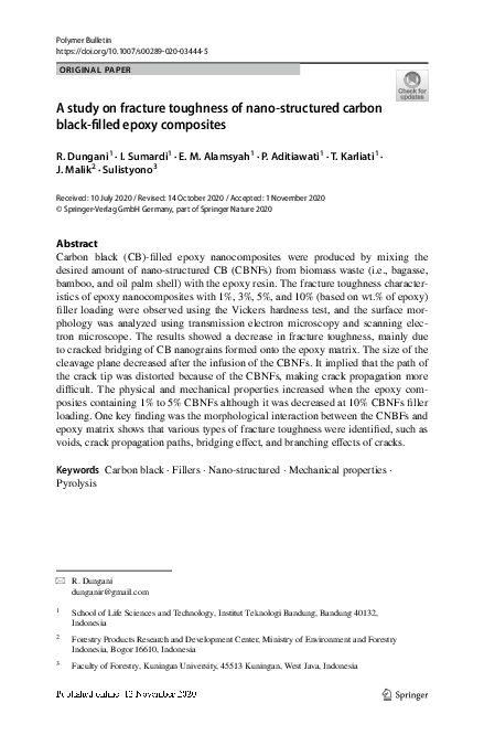 (PDF) A study on fracture toughness of nano-structured carbon black ...