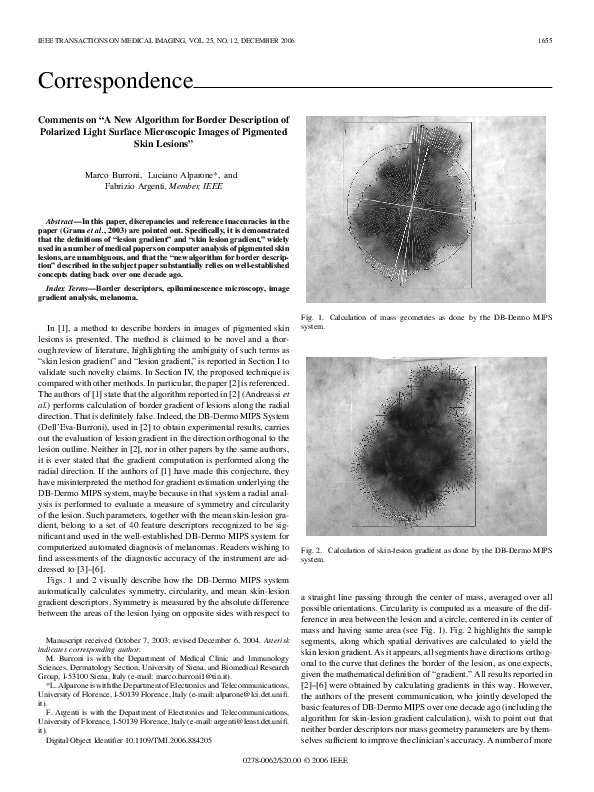(PDF) Comments on "A New Algorithm for Border Description of Polarized ...