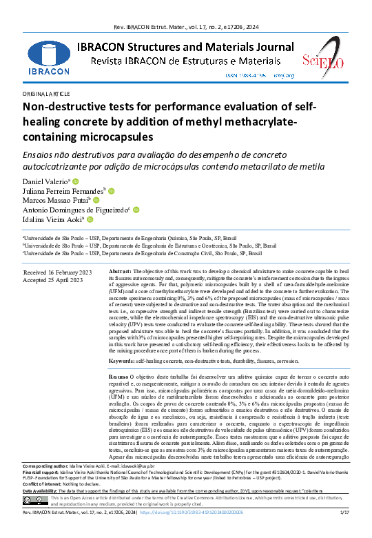 (PDF) Non-destructive tests for performance evaluation of self-healing ...