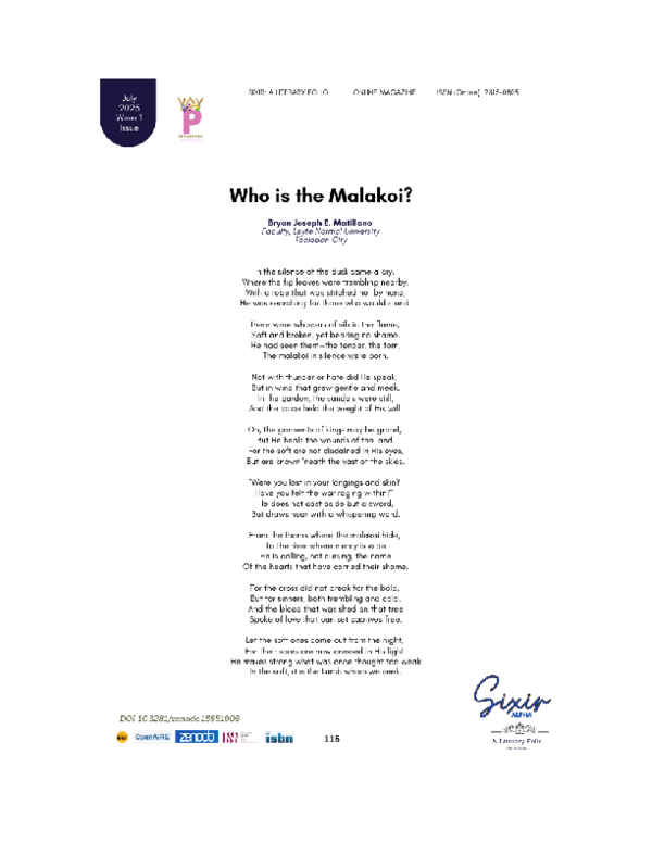 (PDF) Who is the Malakoi