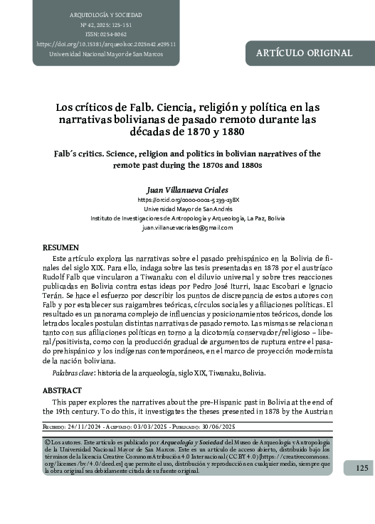 (PDF) Los críticos de Falb. Ciencia, religión y política en las ...