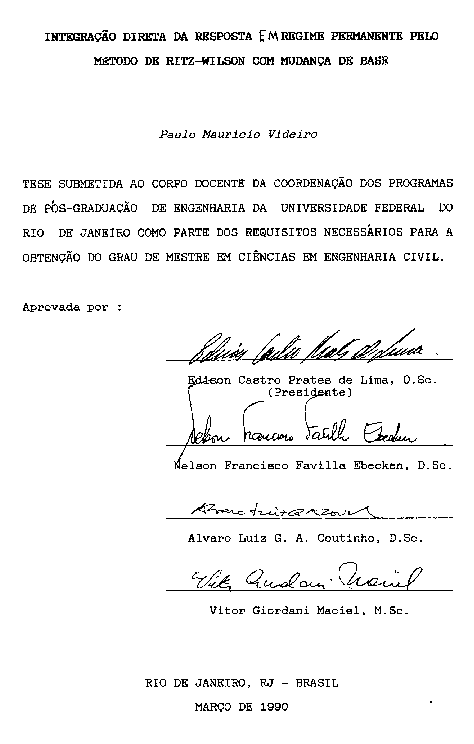 (PDF) Integração direta da resposta em regime permanente pelo Método de ...