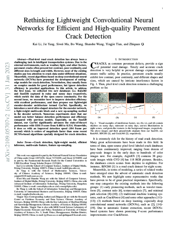 (PDF) Rethinking Lightweight Convolutional Neural Networks for Efficient and High-quality ...
