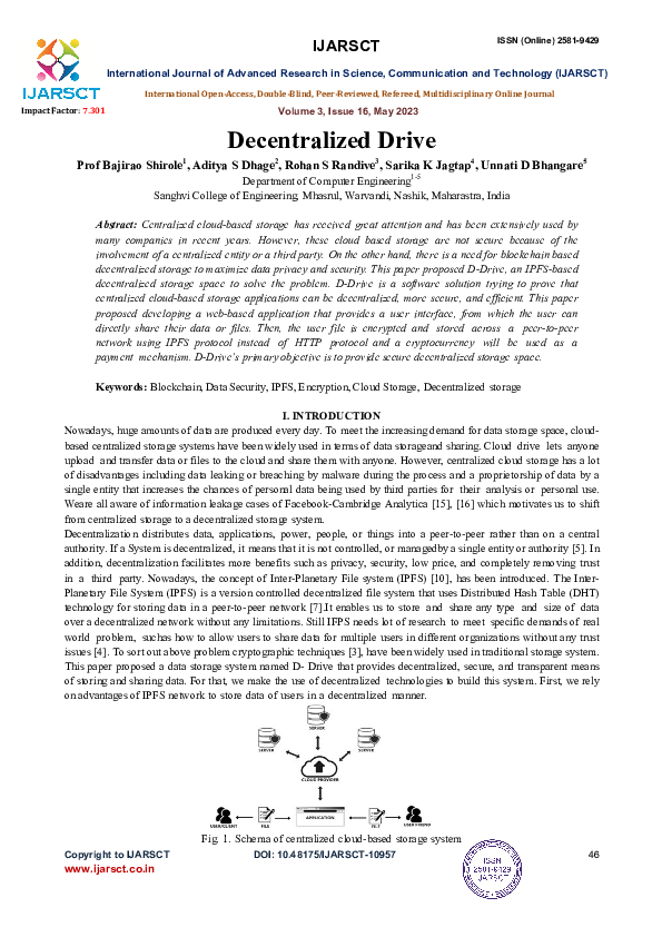(PDF) Decentralized Drive