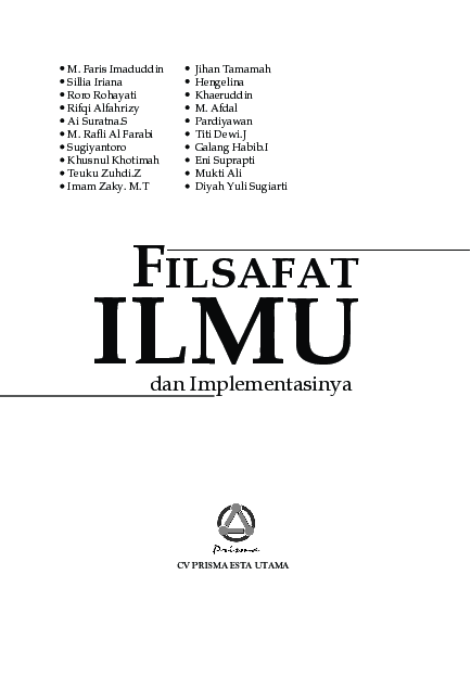 (PDF) Filsafat Ilmu dan Implementasinya