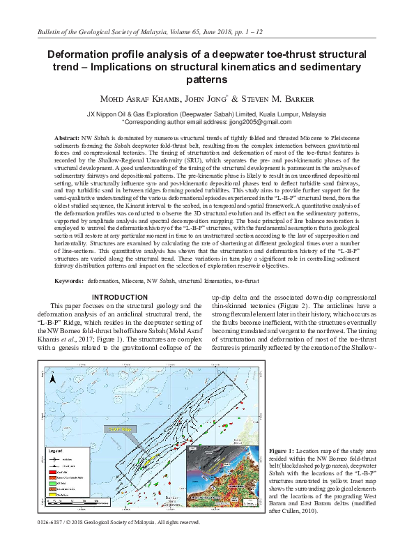 (PDF) Deformation profile analysis of a deepwater toe-thrust structural ...