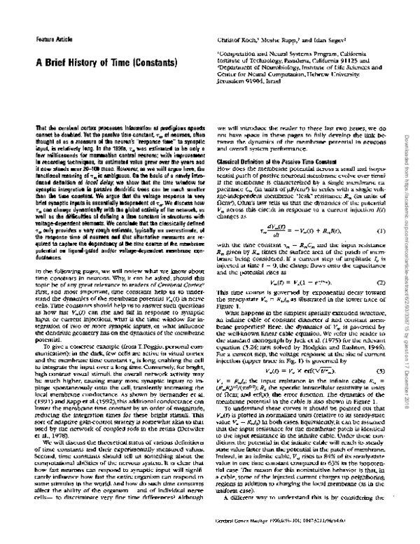(PDF) A Brief History of Time (Constants)