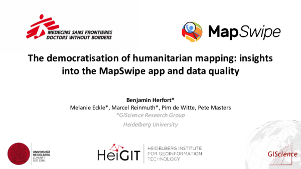 (PDF) The democratisation of humanitarian mapping: insights into the MapSwipe app and data quality