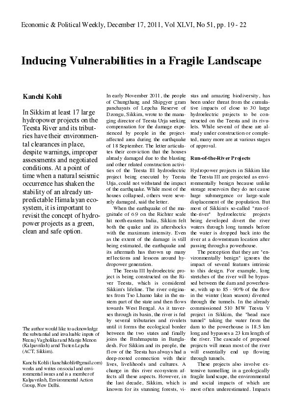 (PDF) Inducing Vulnerabilities in a Fragile Landscape
