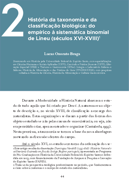 (PDF) História da taxonomia e da classificação biológica: do empírico à ...