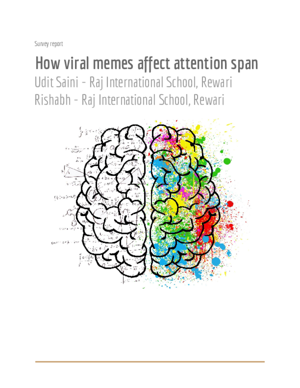 (PDF) How viral memes affect attention span
