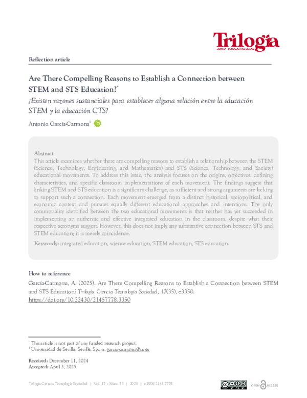 (PDF) Are There Compelling Reasons to Establish a Connection between ...