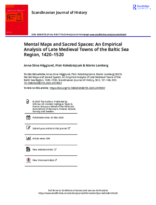 (PDF) Mental Maps and Sacred Spaces: An Empirical Analysis of Late ...