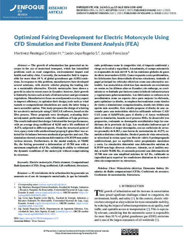 (PDF) Optimized Fairing Development for Electric Motorcycle Using CFD ...