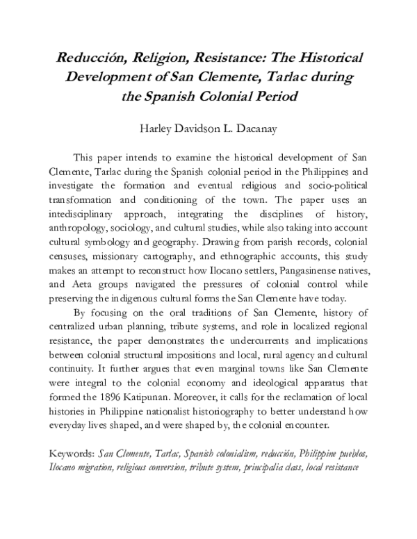 (PDF) Reducción, Religion, Resistance: The Historical Development of ...