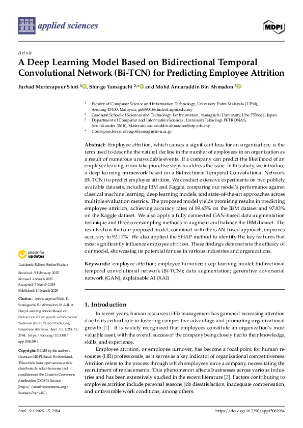 (PDF) A Deep Learning Model Based on Bidirectional Temporal Convolutional Network (Bi-TCN) for ...