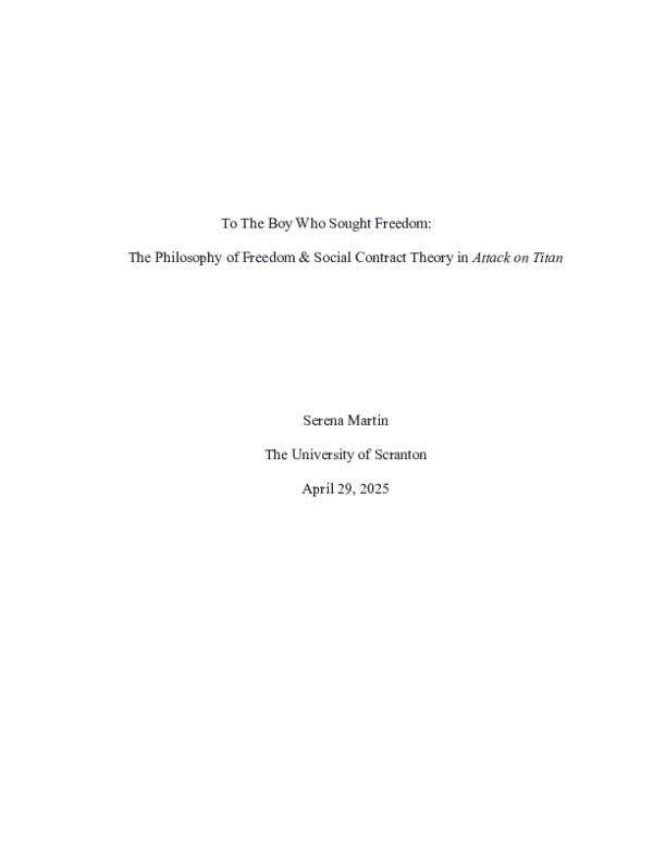 (PDF) To The Boy Who Sought Freedom The Philosophy of Freedom & Social ...