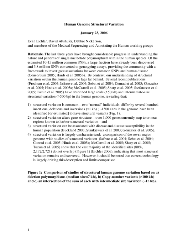 (PDF) Completing the map of human genetic variation