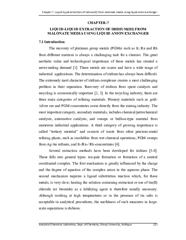 (PDF) Liquid-liquid extraction of iridium(III) from malonate media ...
