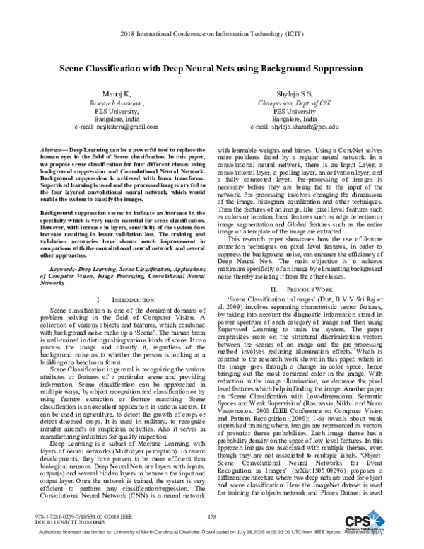 (PDF) Scene Classification with Deep Neural Nets using Background ...