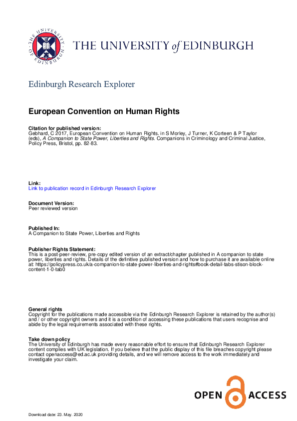(PDF) European Convention on Human Rights