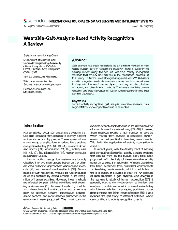 (PDF) Wearable-gait-analysis-based activity recognition: A review