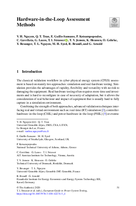 (PDF) Hardware-in-the-Loop Assessment Methods