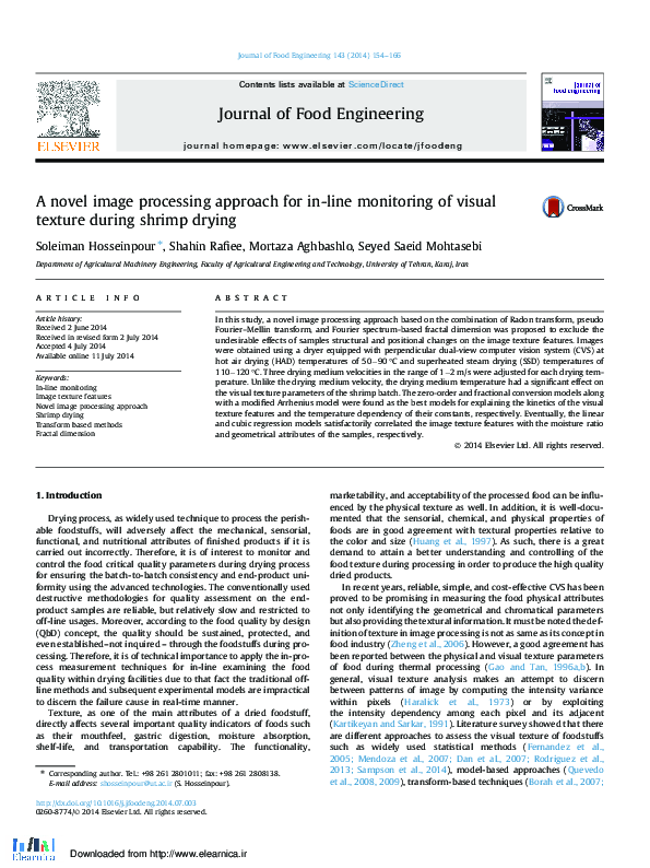(PDF) A novel image processing approach for in-line monitoring of ...