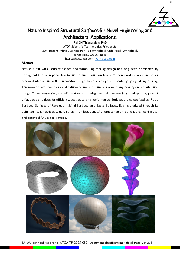 (PDF) Nature Inspired Structural Surfaces for Novel Engineering and ...