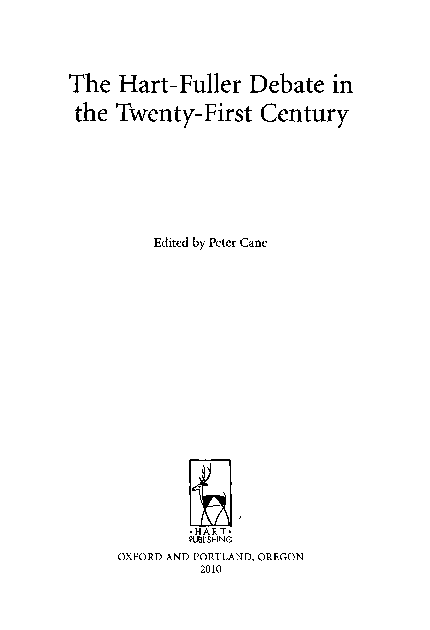 (PDF) The Hart-Fuller Debate in the Twenty-First Century