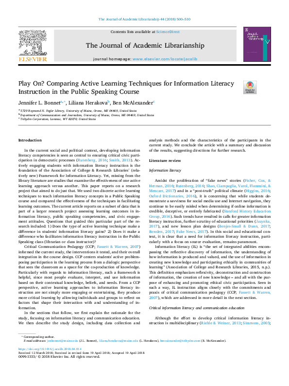 (PDF) The Journal of Academic Librarianship