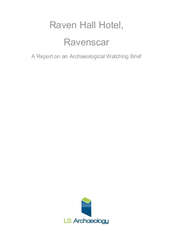 (PDF) Raven Hall Hotel, Ravenscar: Watching Brief Report