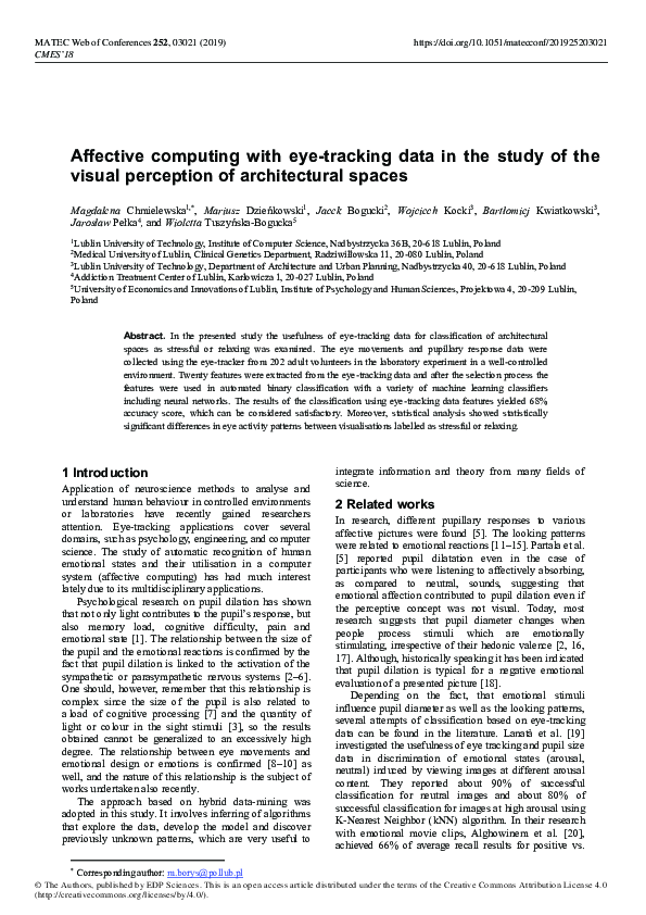(PDF) Affective computing with eye-tracking data in the study of the visual perception of ...