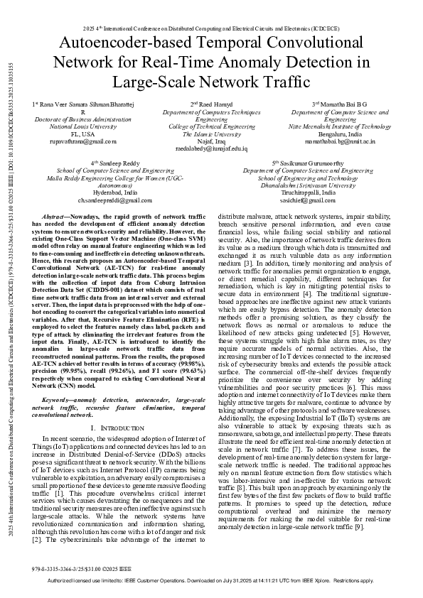 (PDF) Autoencoder-based Temporal Convolutional Network for Real-Time Anomaly Detection in Large ...