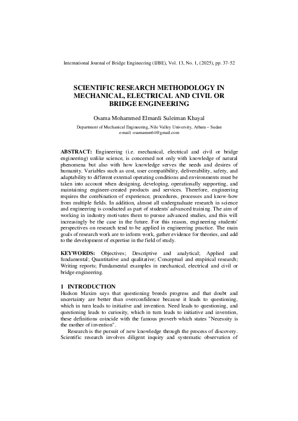 (PDF) SCIENTIFIC RESEARCH METHODOLOGY IN MECHANICAL, ELECTRICAL AND ...